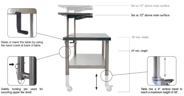 428 Adjustable double-decker 5' - OR Specific Inc.